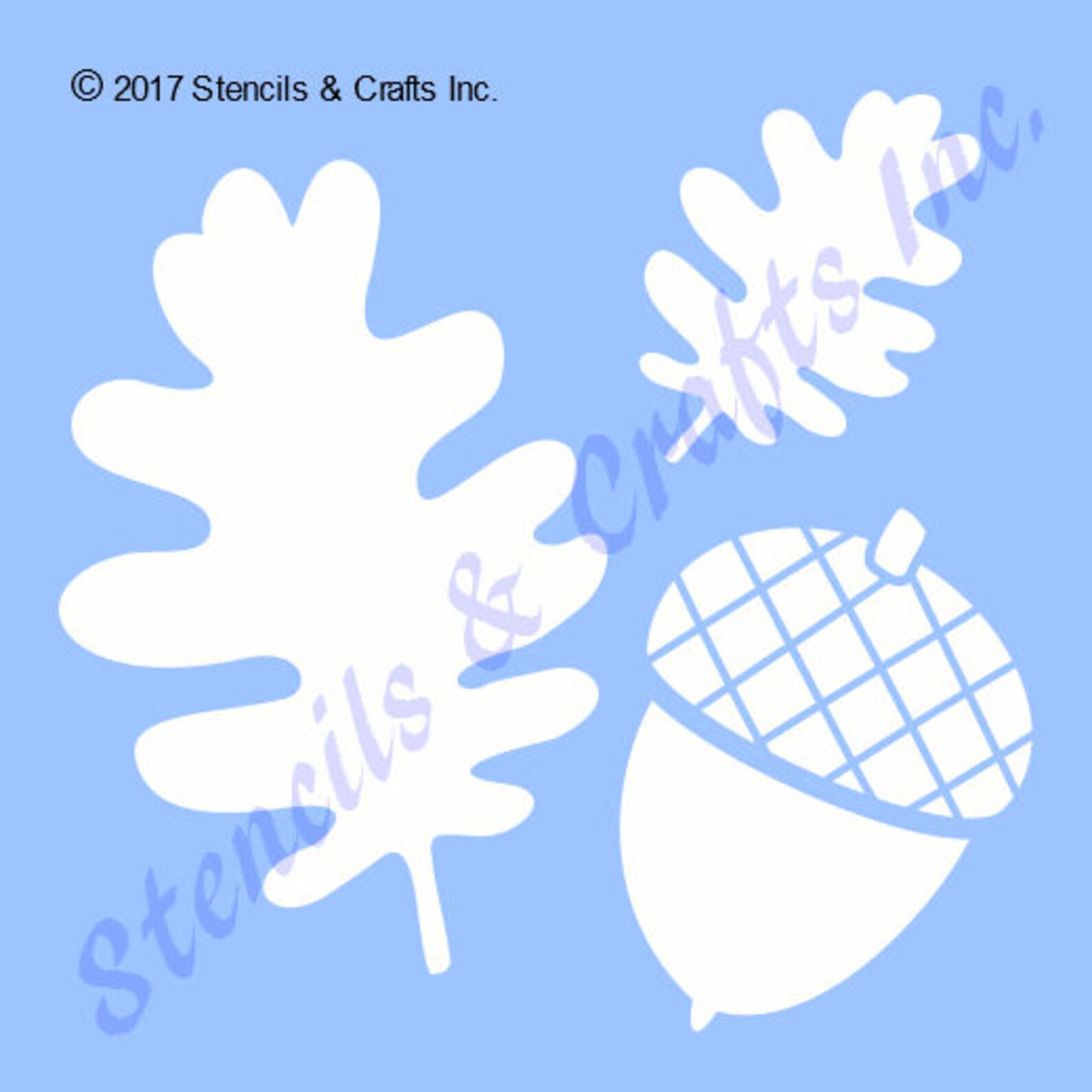 ACORN OAK STENCIL Leaf Template Leaves Pattern Fall | Etsy