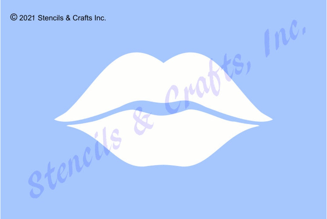 LIPS STENCIL, Lips Template, Craft Stencil, Paint Stencils - Etsy