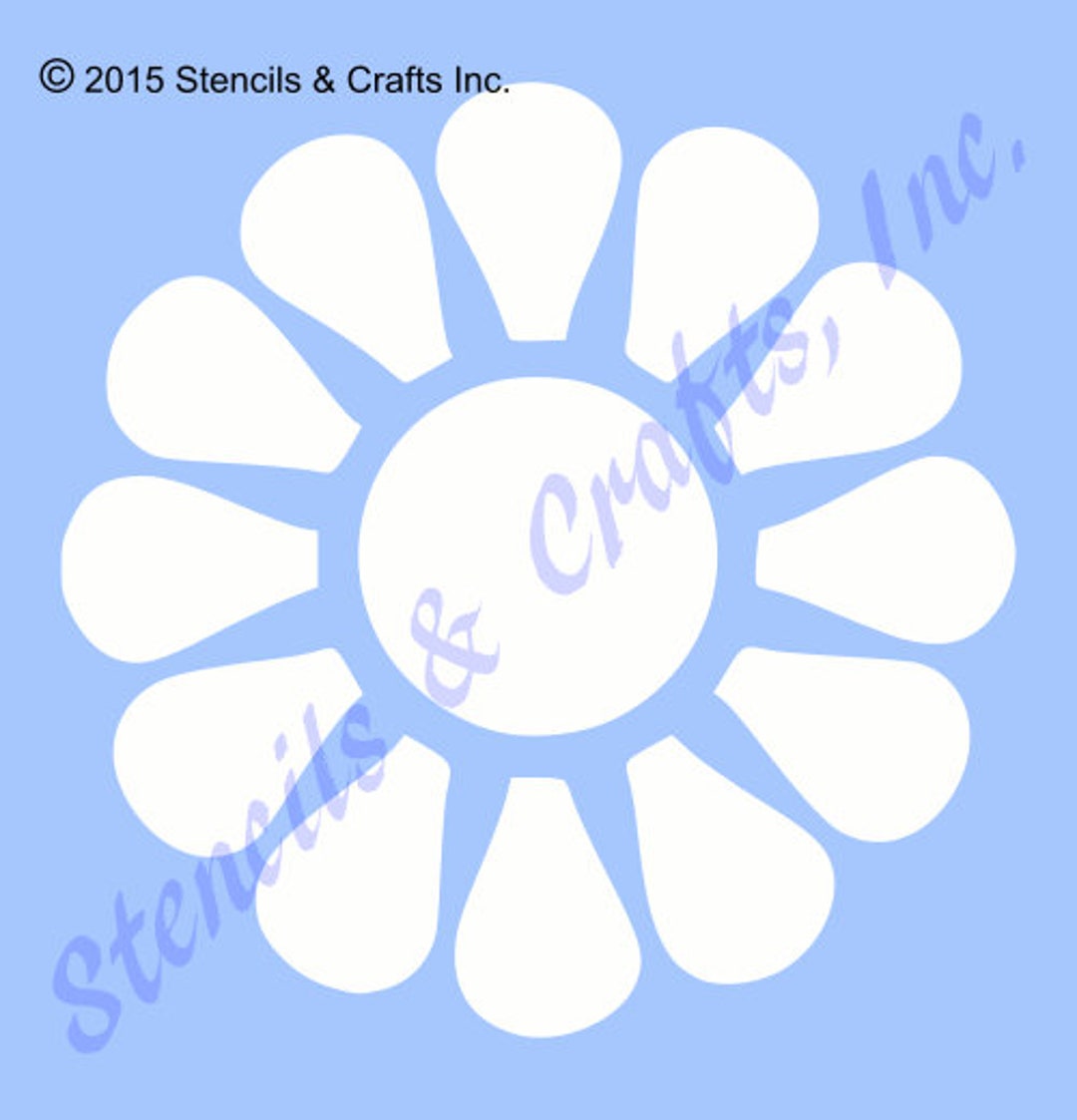 10.25 DAISY STENCIL, Big Flower Template, Daisies Retro Pattern, Funky ...