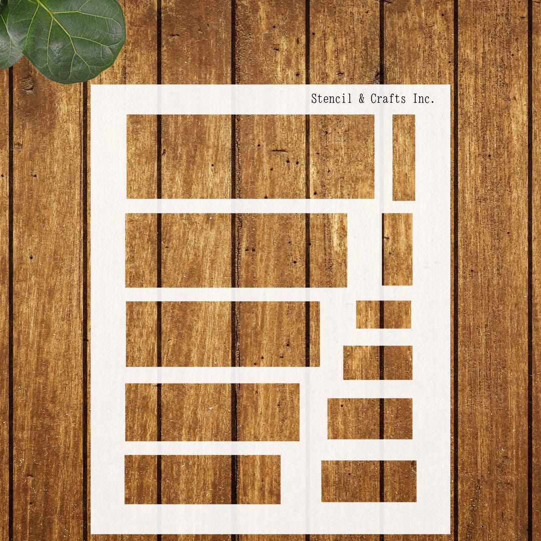 RECTANGLE STENCIL, Assorted Sizes, Rectangle Template, Pattern ...