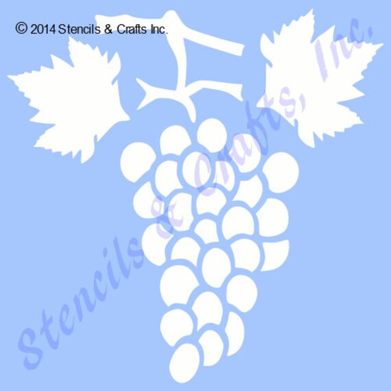 GRAPES STENCIL Fruit Stencil Reusable Stencil Scrapbook - Etsy