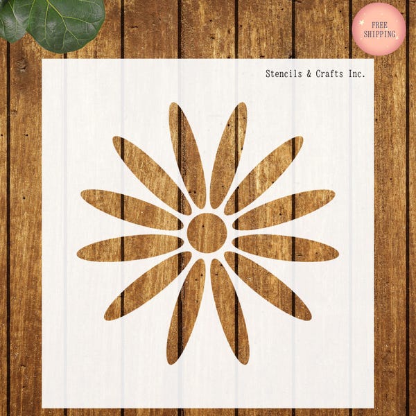 Daisy Stencil - Etsy