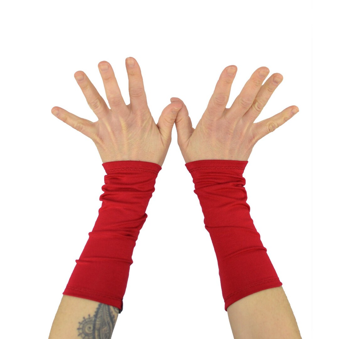 Arm Warmers in Candy Apple Red - Bamboo Cuffs - Eco Friendly - Etsy