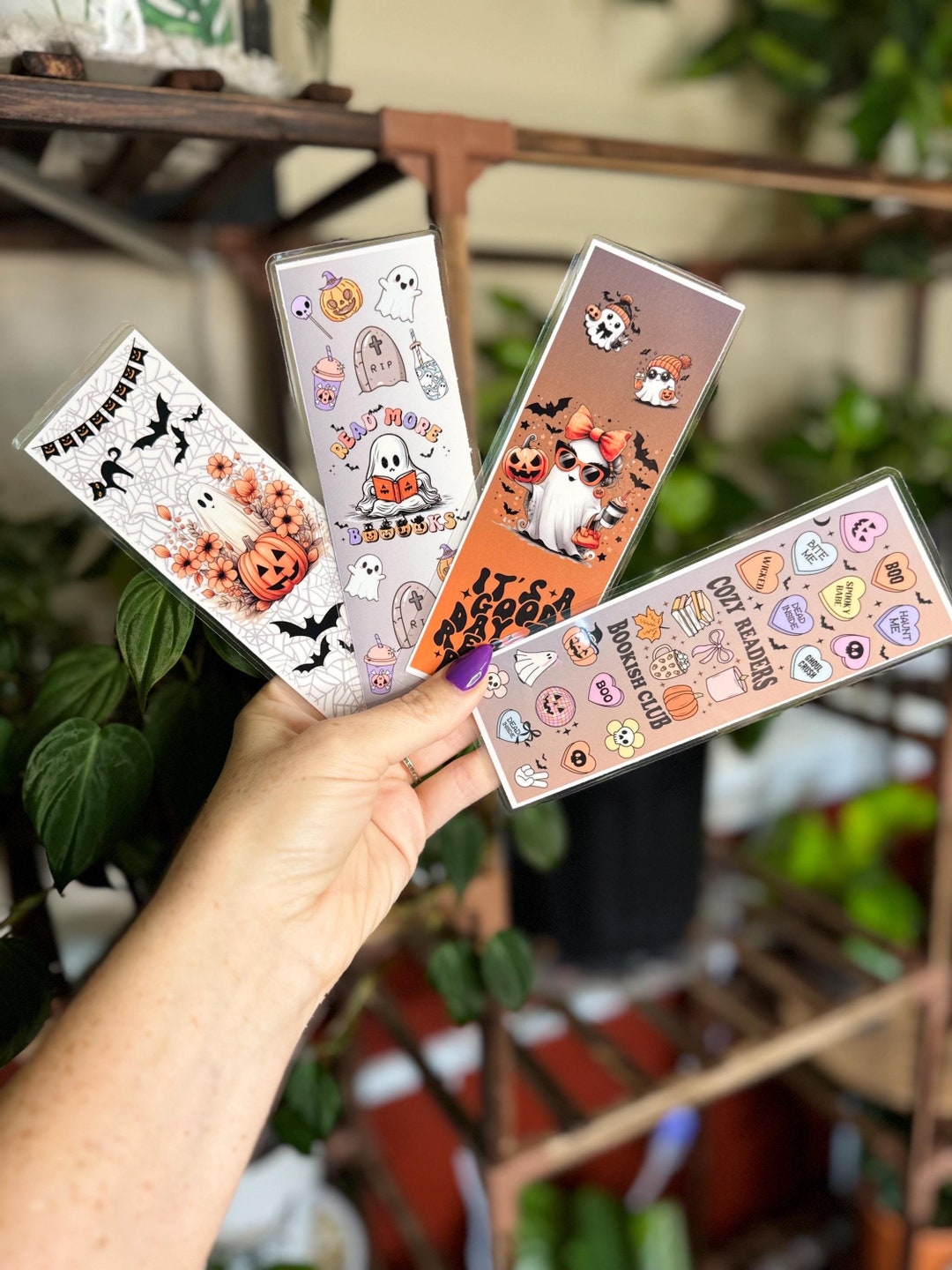 Retro Halloween-themed Spooky Cute Bookmarks | Book Accessories | Read ...