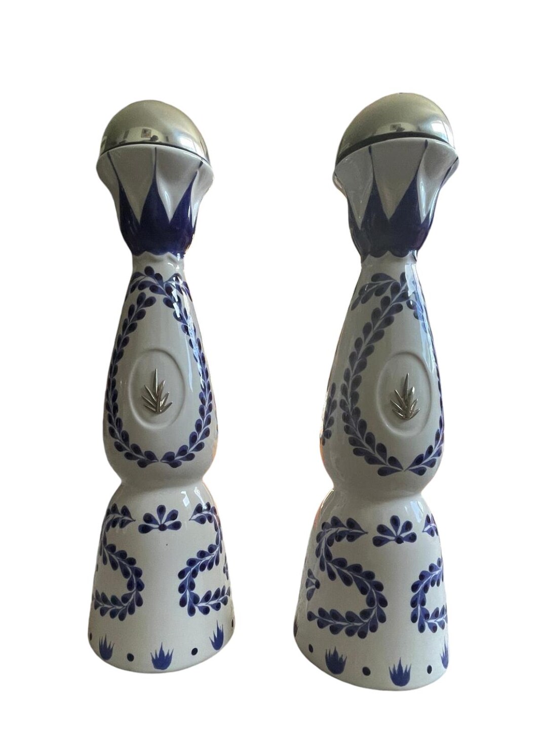 2pc of Clase Azul Reposado Tequila 750ml Empty Bottle Each Unique Hand ...