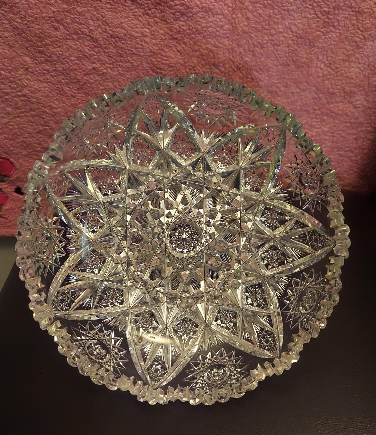 Handcrafted ABP American Brilliant Raymond Cut Glass Crystal Shallow ...