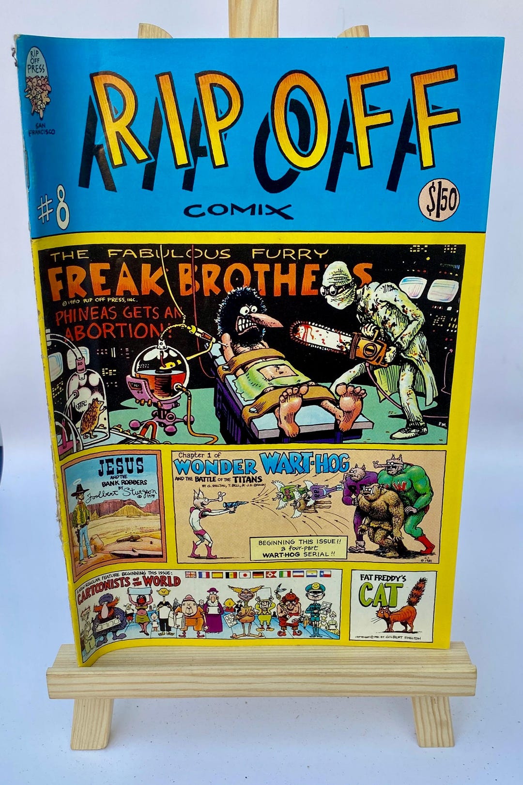 Rip off Comix #8 1981 Freak Brothers Wonder Warthog 1st Print ...