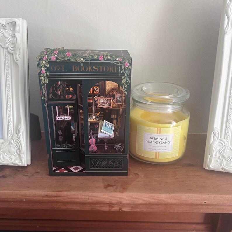 Readymade Book Nook Book Shop, Customisable, Handmade Gift Book Nook ...