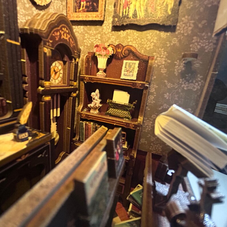 Readymade Book Nook Book Shop, Customisable, Handmade Gift Book Nook ...