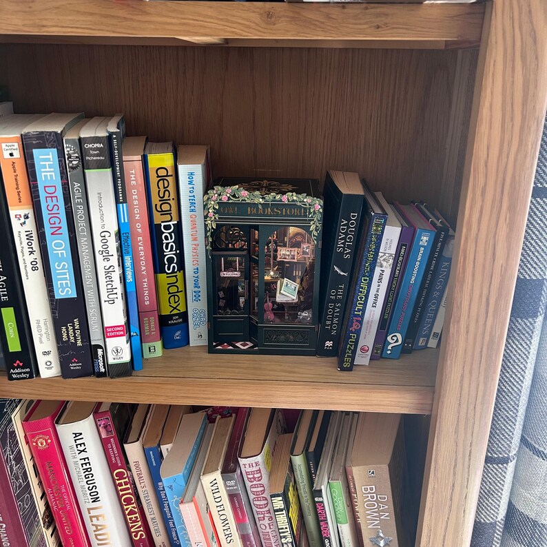 Readymade Book Nook Book Shop, Customisable, Handmade Gift Book Nook ...