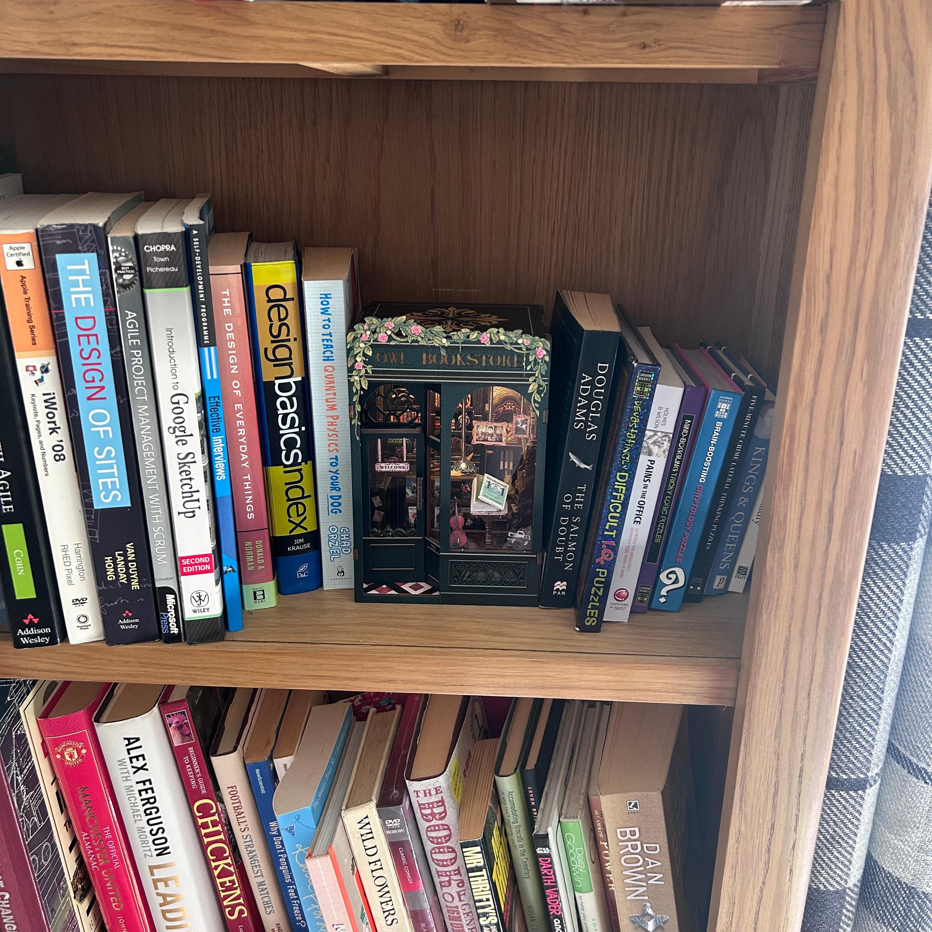 Readymade Book Nook Book Shop, Customisable, Handmade Gift Book Nook ...