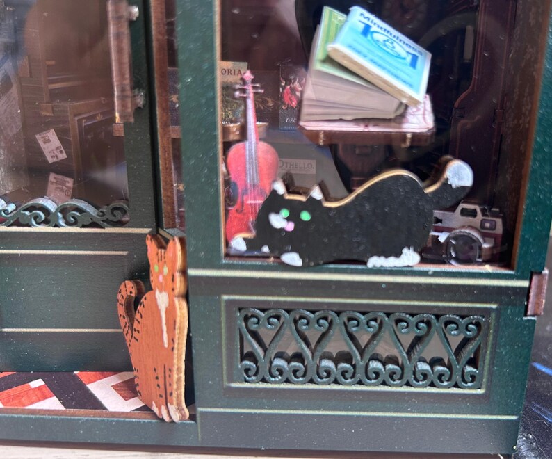 Readymade Book Nook Book Shop, Customisable, Handmade Gift Book Nook ...