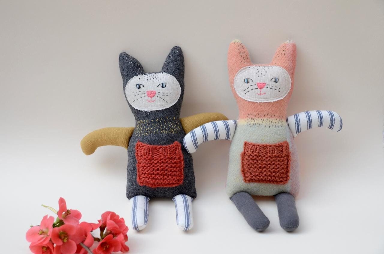 Cat Softie Pattern Soft Toy Sewing Pattern - Etsy