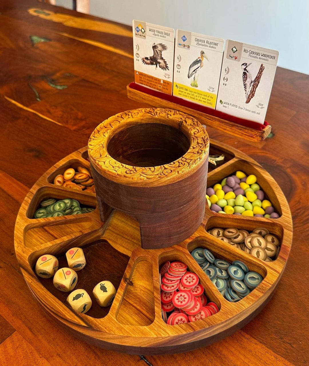The Aviary - All-in-one Wingspan Playset & Storage System! Canary Wood ...