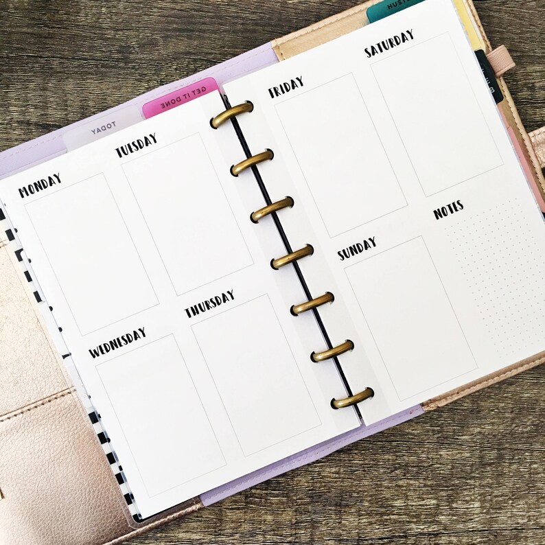 Mini Happy Planner Vertical Weekly Planner Printable Undated - Etsy