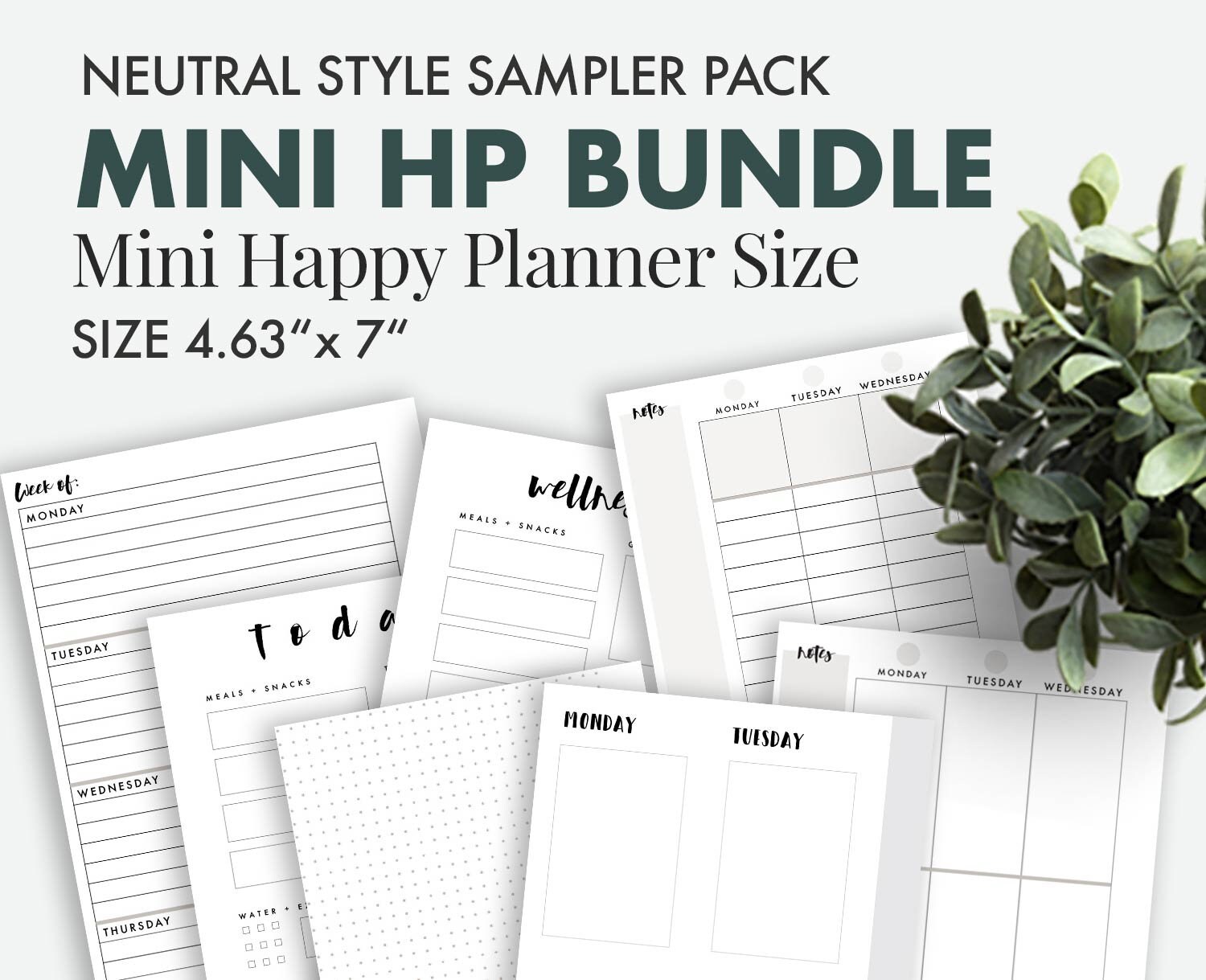 Calendars & Planners Paper Paper & Party Supplies Mambi Mini Happy ...