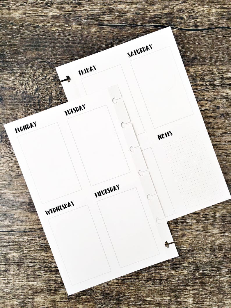 Mini Happy Planner Vertical Weekly Planner Printable Undated - Etsy