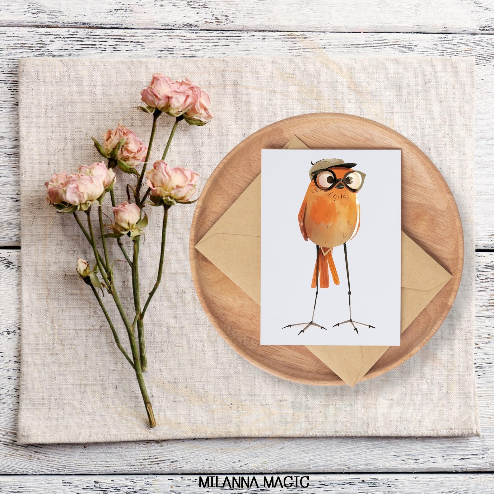 Whimsical Quirky Birds Clipart Set | Cartoon Style Illustrations for ...