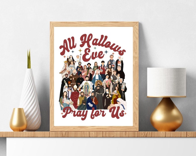 All Hallows Eve Catholic Decor, Catholic Garden Flag, Catholic ...