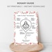 Kids Rosary Guide, Printable Rosary Card, Catholic Prayer Card ...