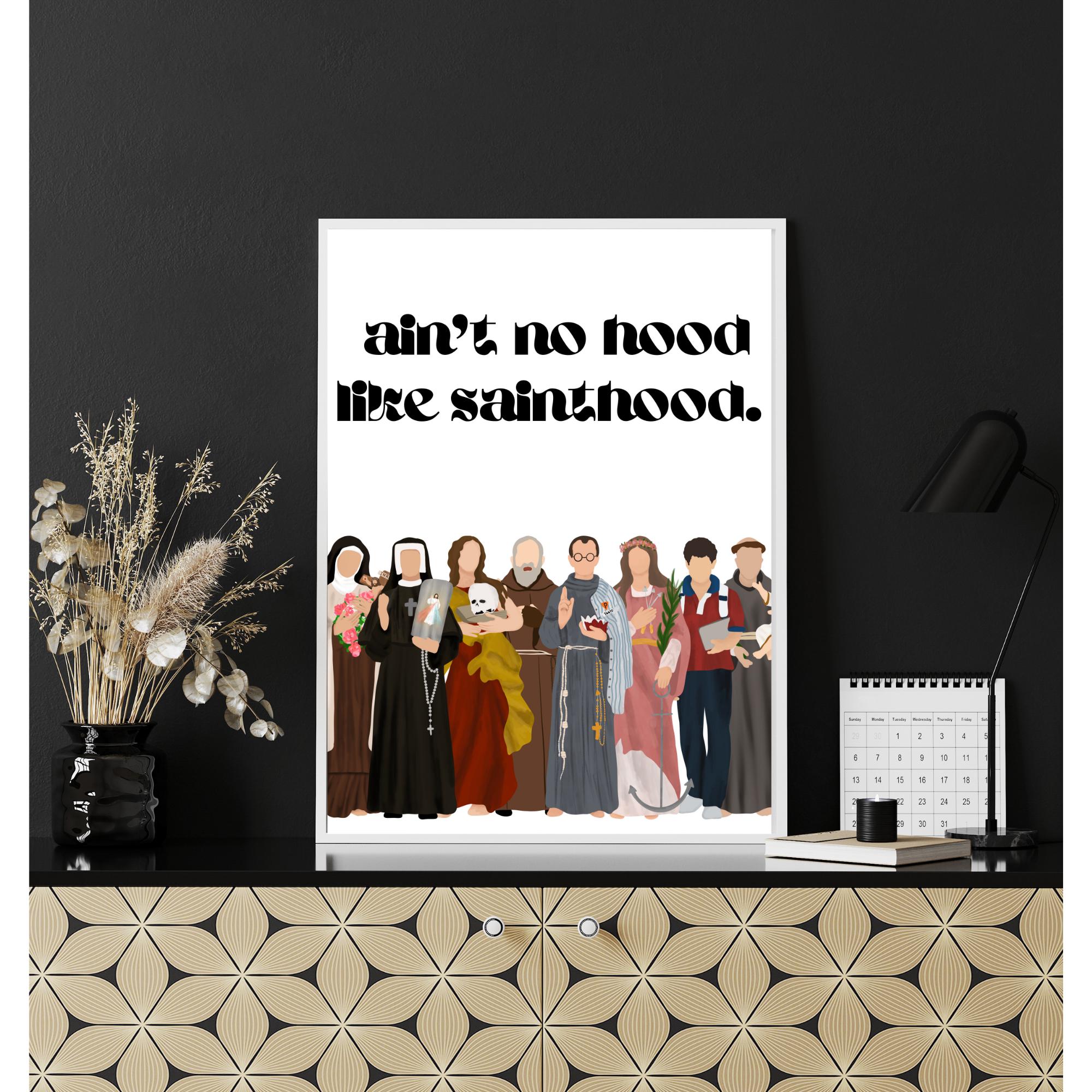 Saint Poster, Catholic Wall Art, Saint Quote Poster, Catholic Poster ...