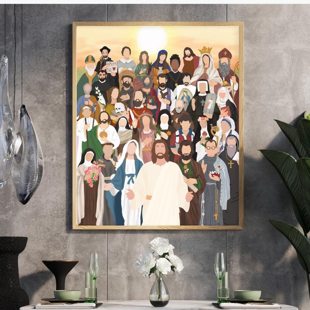 Saint Poster, Catholic Wall Art, Catholic Poster, Catholic Decor, Saint ...
