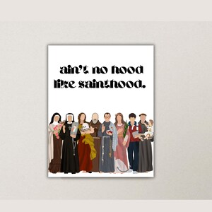 Saint Poster, Catholic Wall Art, Saint Quote Poster, Catholic Poster ...