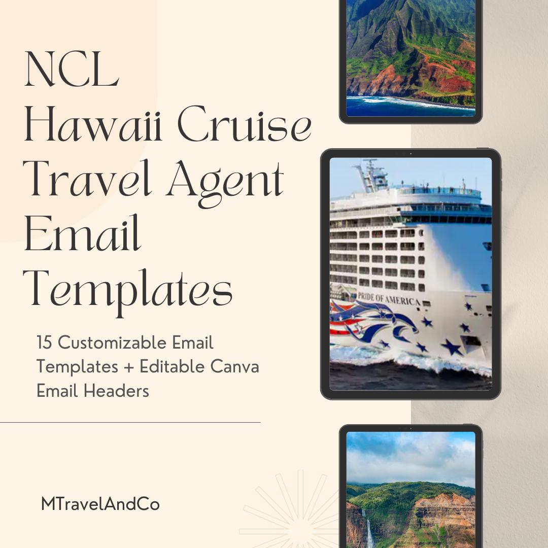 Hawaii Cruise Travel Agent Done for You Email Templates With Canva ...