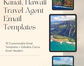 Oahu, Hawaii Travel Agent Done for You Email Templates With Canva Email ...