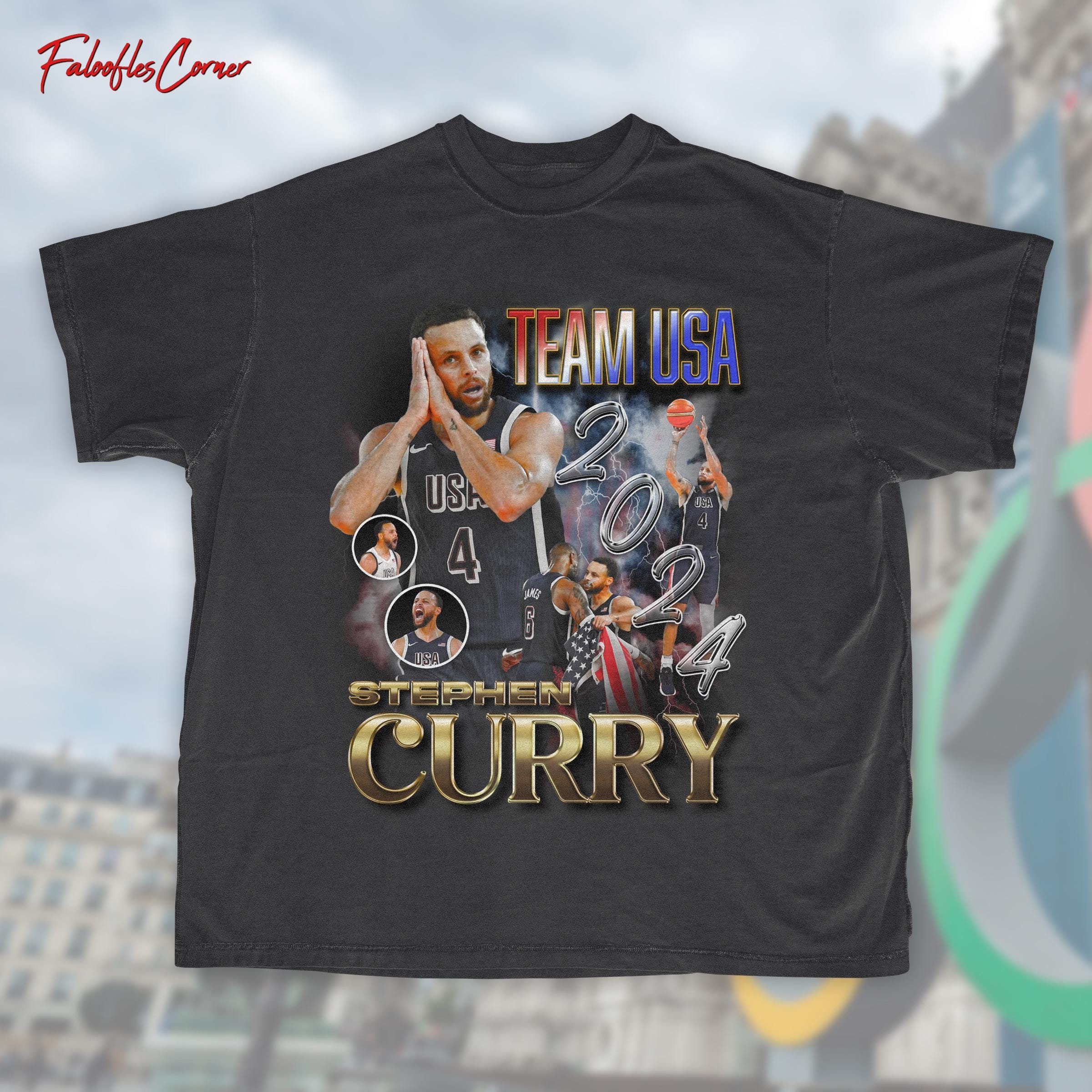 Stephen Curry T-shirt Night Night Basketball Graphic Shirt National ...