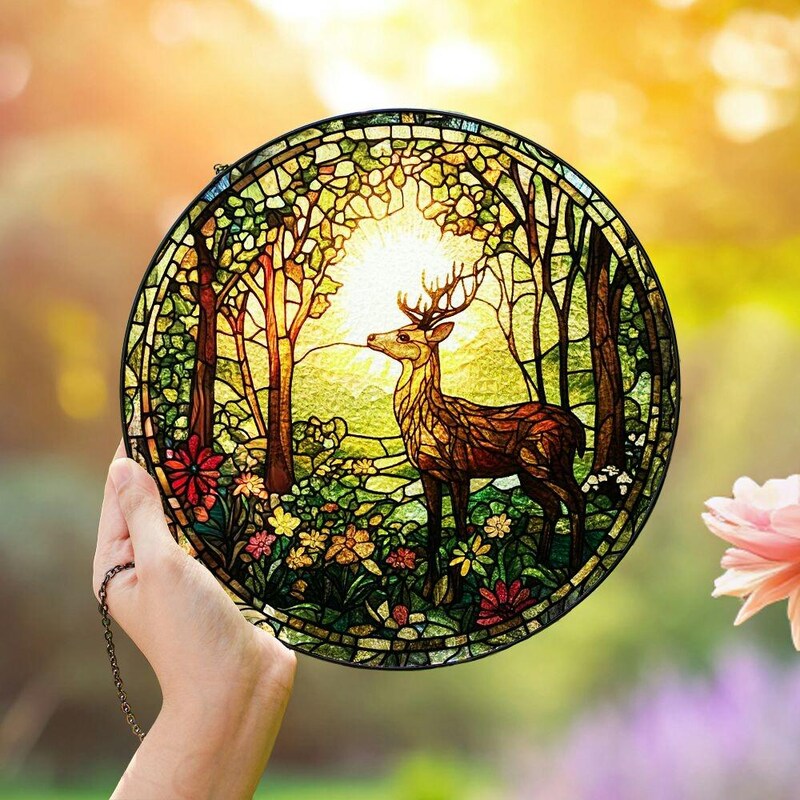 Glass Deer - Etsy