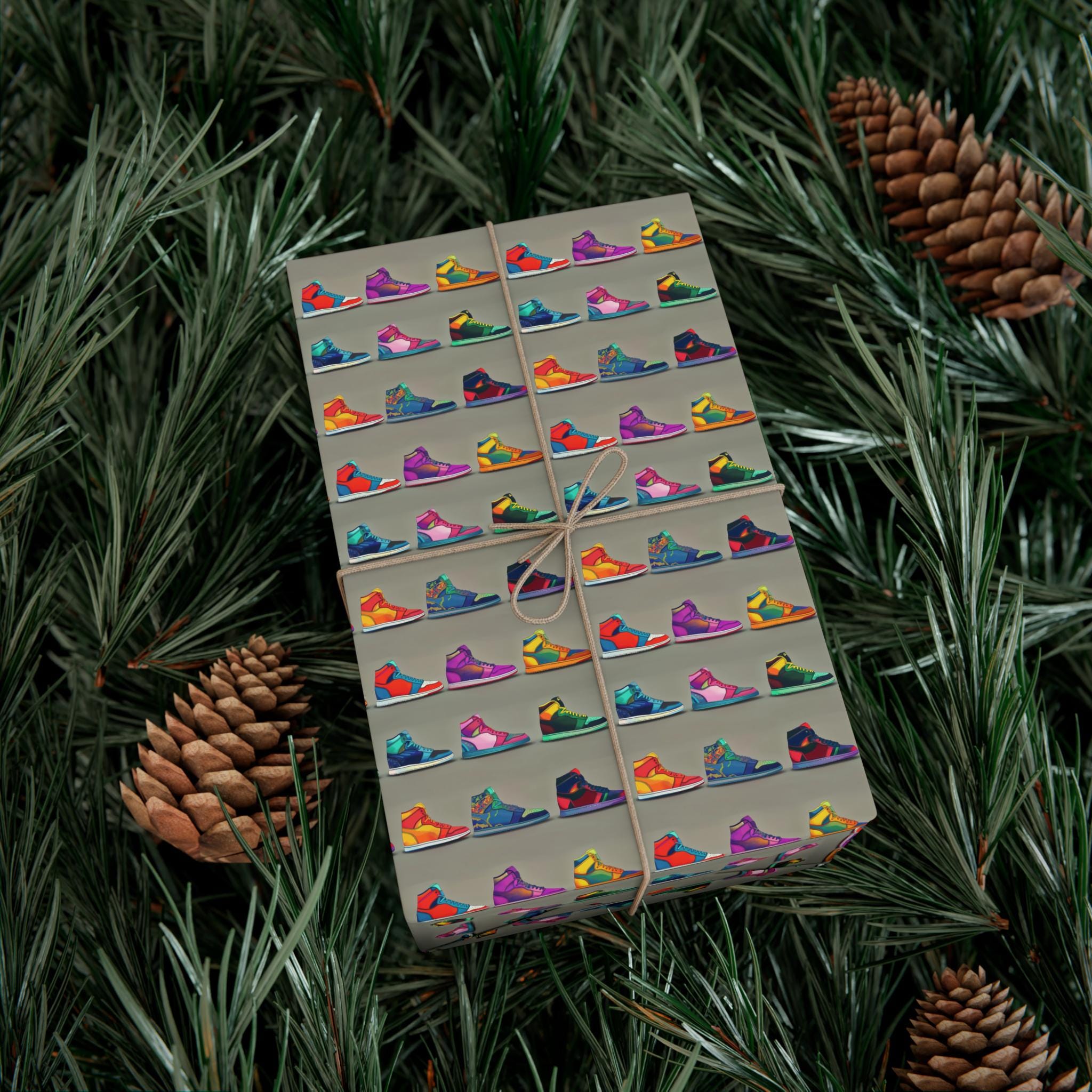 Multicolor Sneaker Gift Wrap - Etsy