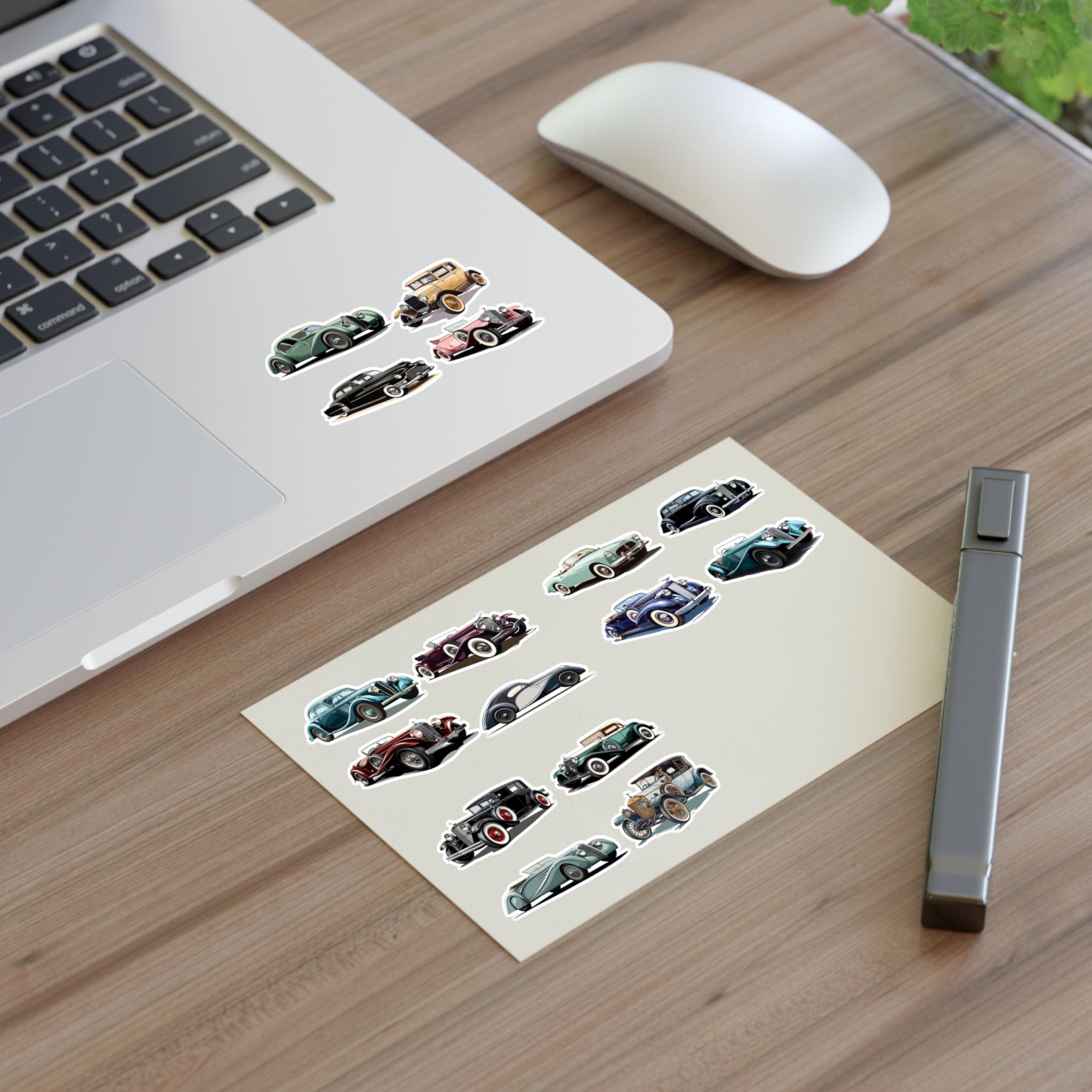 Classic Car Sticker Sheets, Automotive Theme Sticker Pack - Etsy