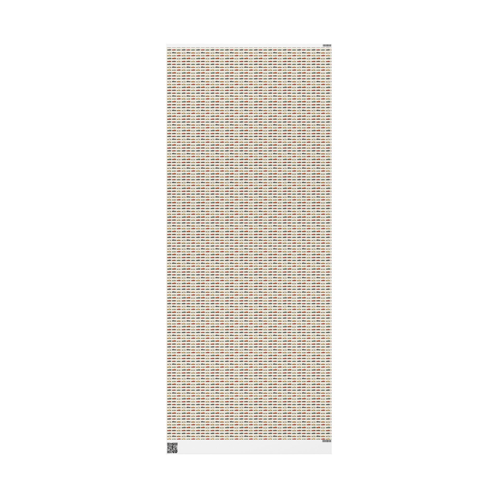 Vintage Sports Cars Wrapping Paper - Classic Car Gift Wrap, Retro Auto ...