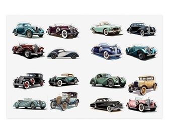 Car Sticker Sheets, Automotive Theme Sticker Pack - Etsy