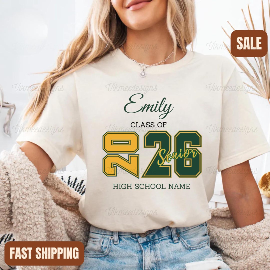 Personalized Senior 2026 Shirt, Class of 26 Shirt,graduation 2026 Shirt ...