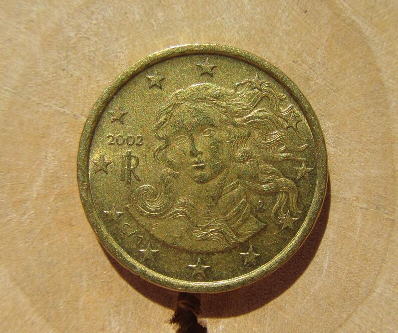 10 Cent Italy 2002, Rare Euro Cent Coin, Birth of Venus by Botticelli ...