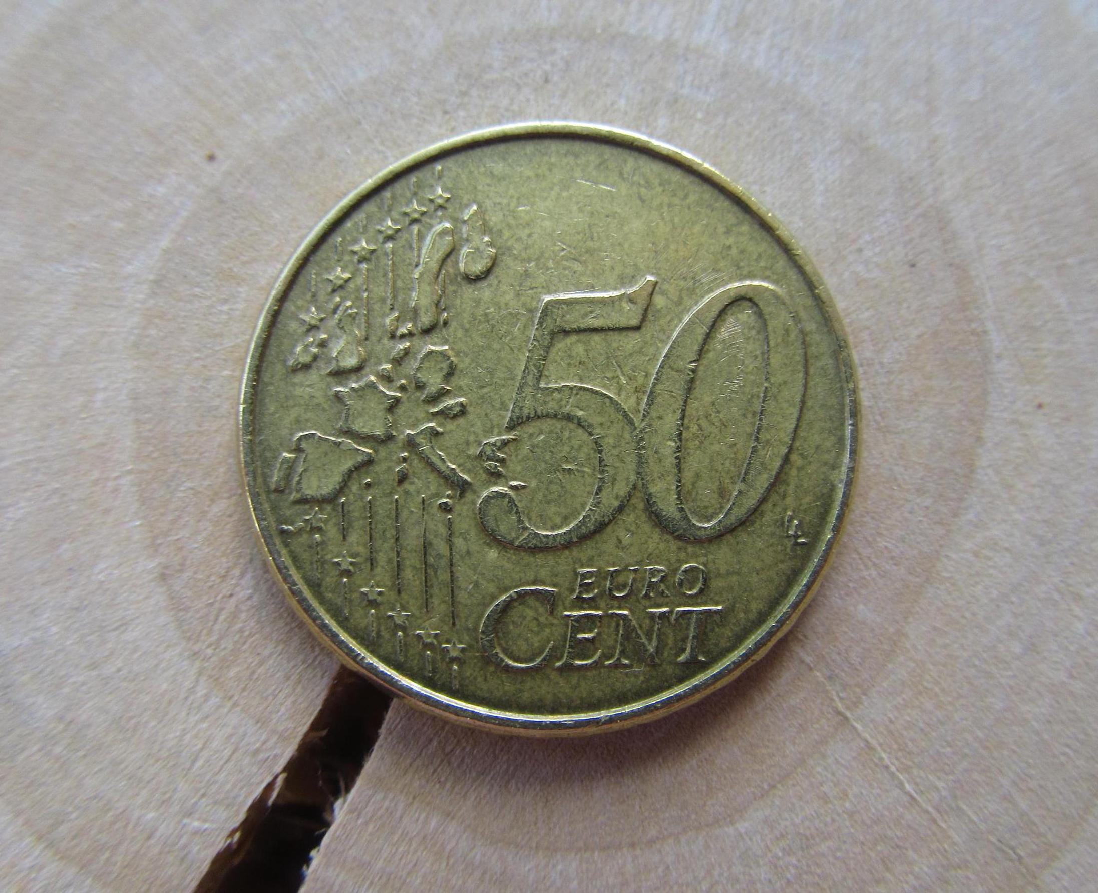 50 Cent Belgium 1999, Rare Euro Cent Coin, Albert II Cent Coin, Vintage ...