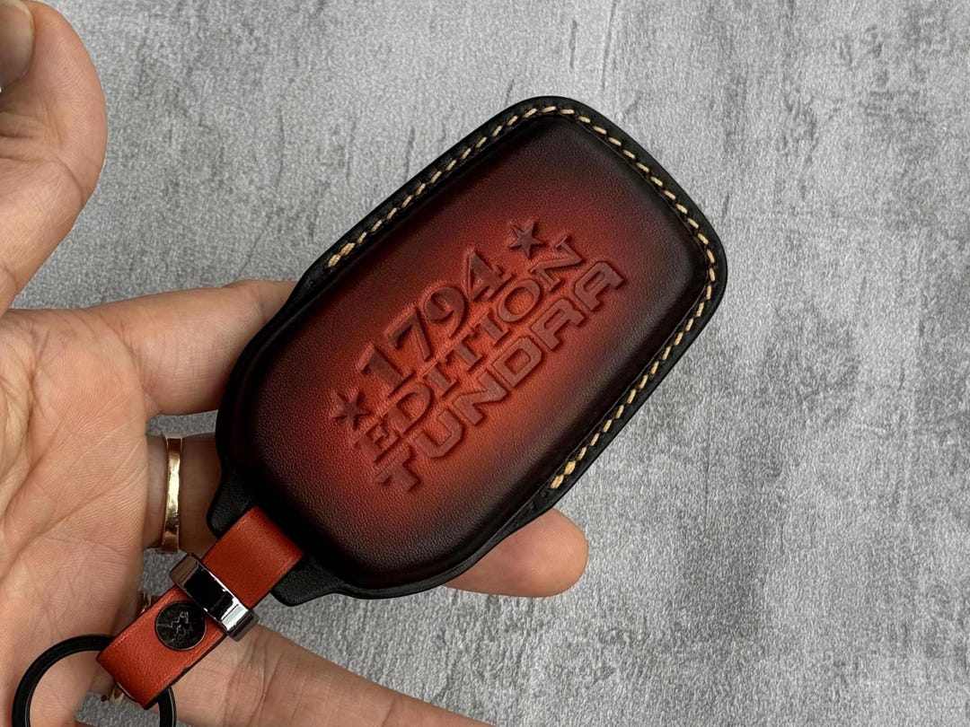 Custom Leather Key Fob Cover Case for 2023-2024 Tundra 1974 Edition ...