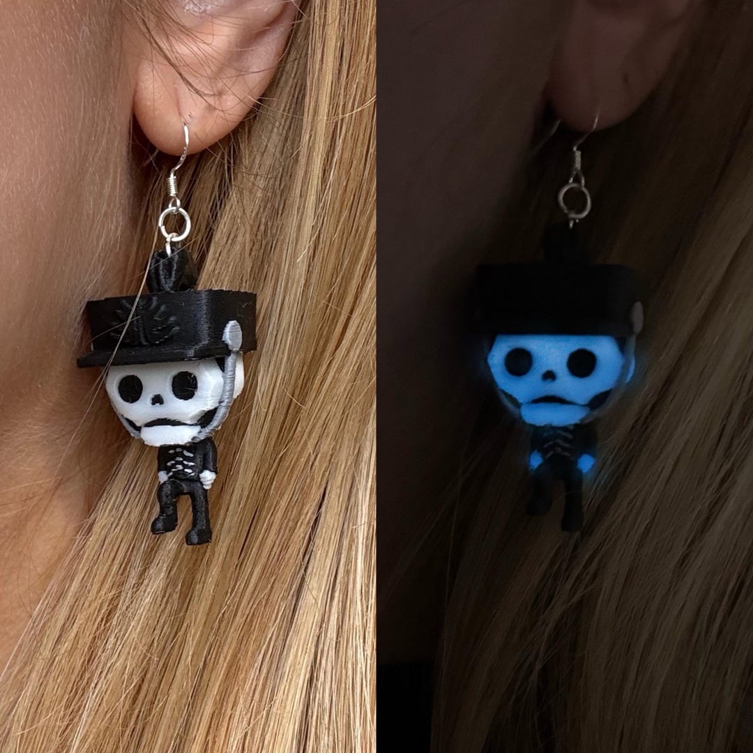 The Black Parade Glow in the Dark Earrings My Chemical Romance the ...