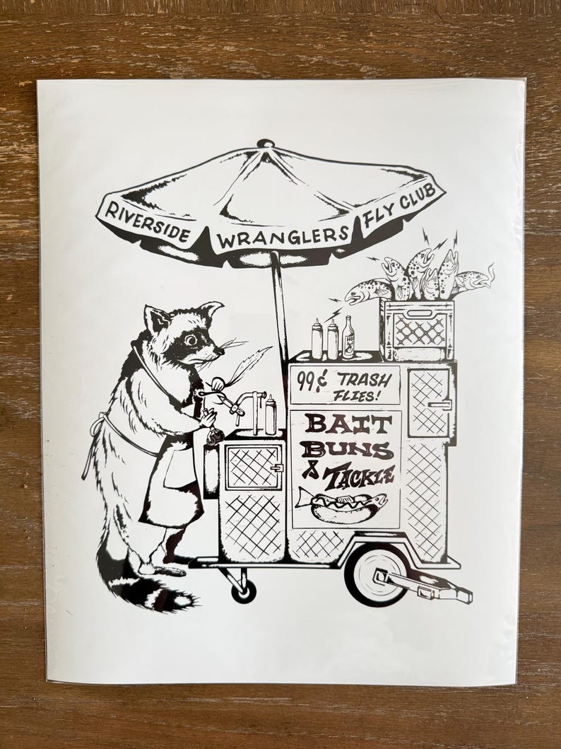 Bait Buns and Tackle - Poster - Etsy