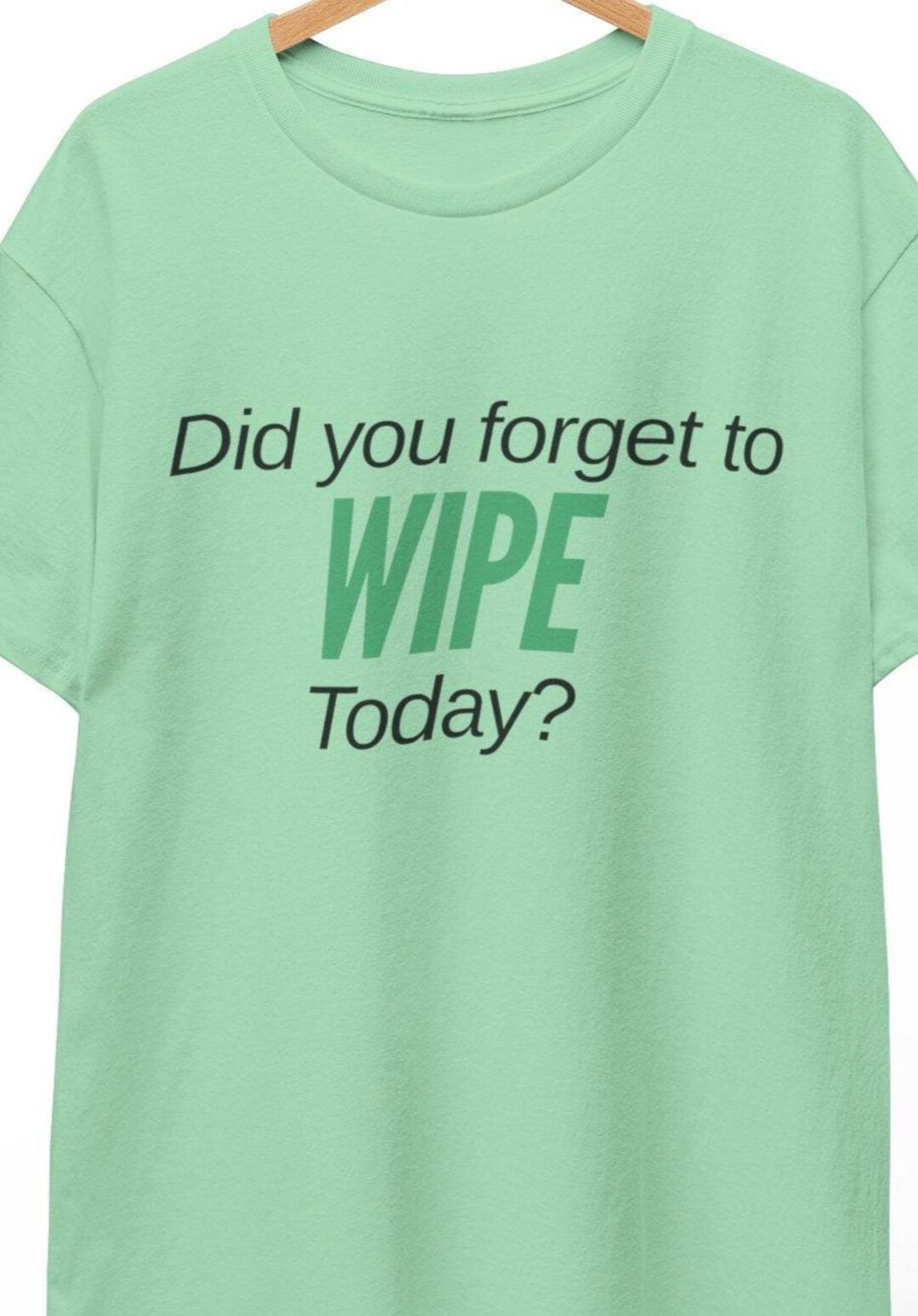 Funny Butt Wipe Unisex Tee Shirt for Silly Humor Lovers, Cotton T-shirt ...