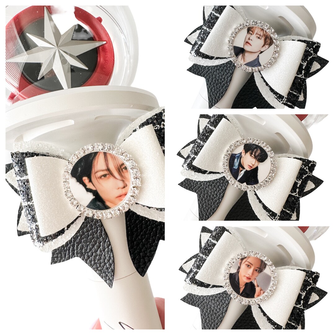 PICK YOUR BIAS Stray Kids Photo Light Stick Bow Accessory Decoration ...
