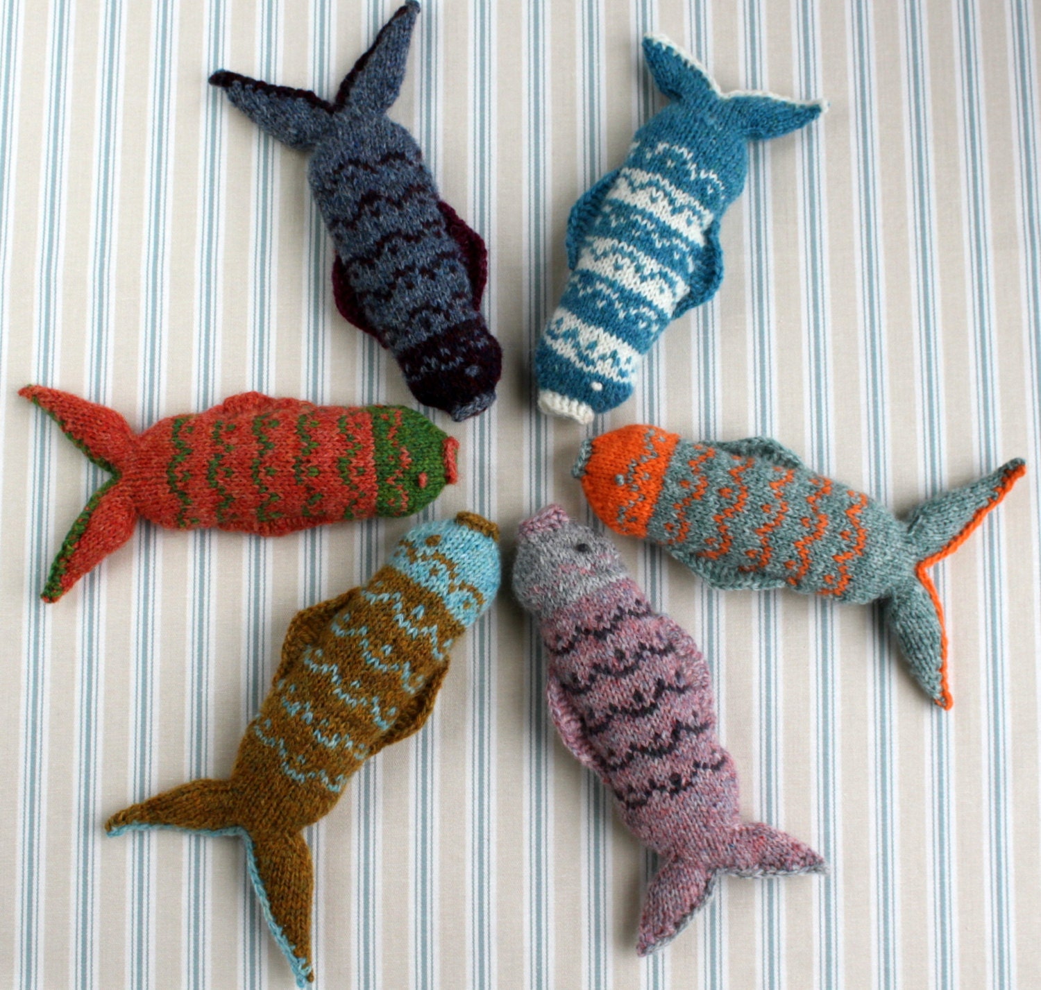 PDF Download Fair Isle Fish Knitting Pattern - Etsy