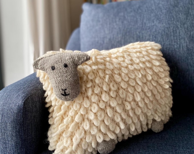 PDF Download Cute Sheep Cushion Pillow Knitting Pattern - Etsy