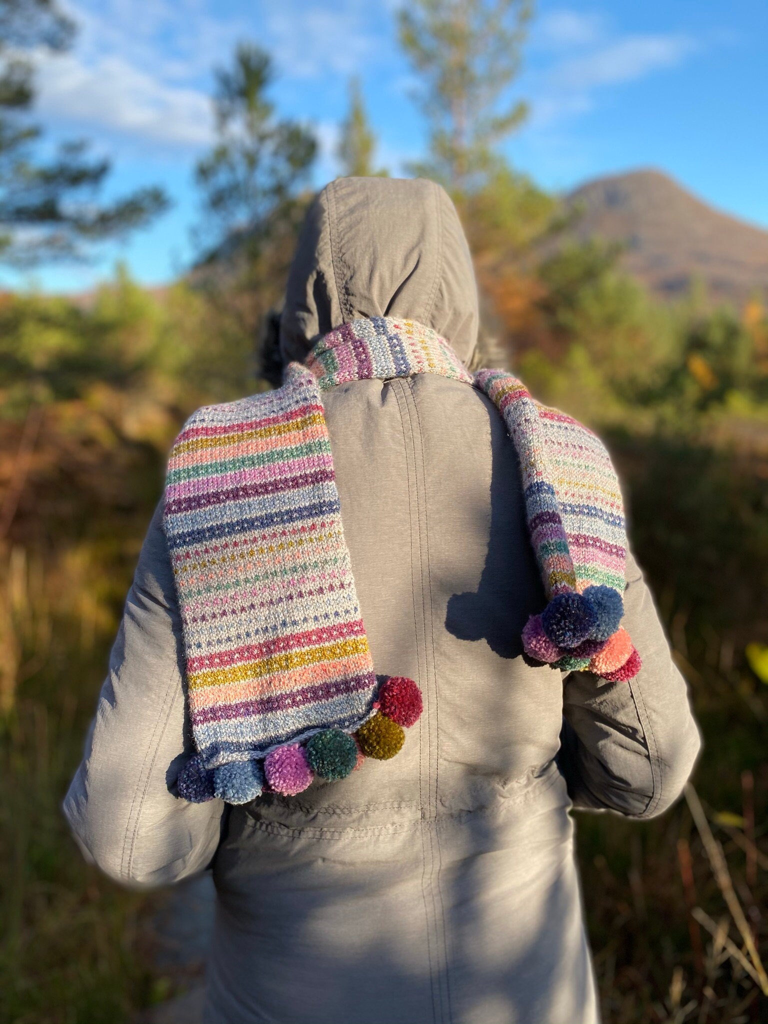 Highland Heather Scarf PDF Knitting Pattern - Etsy UK