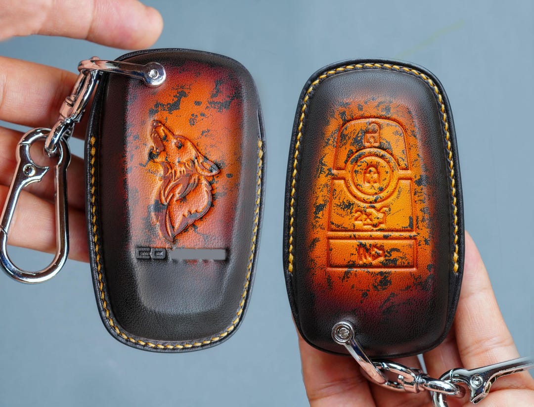 All Types Mustang 2006 -2025 Key Fob Cover, Handcrafted Leather Case ...