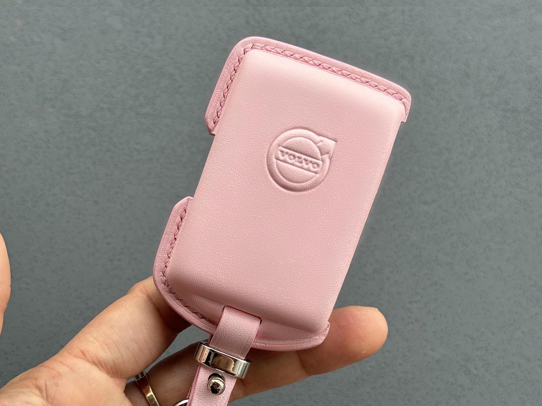 Volvo Key Fob Cover - Handcraft Leather Key Case for Volvo S60/ S80 ...