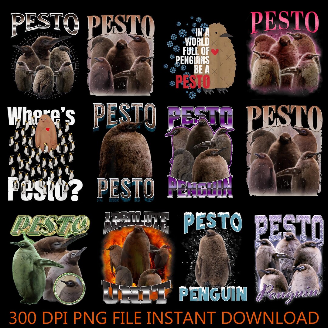 Bundle Pesto the Penguin Png, Viral Pesto Penguin Png, Gaint Baby ...