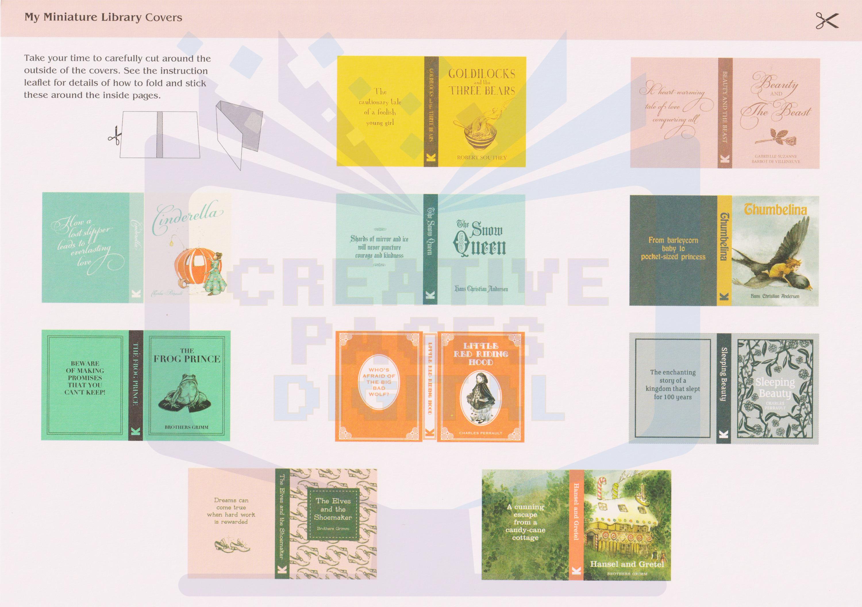 My Miniature Library - Make Your Own Books - English - Etsy
